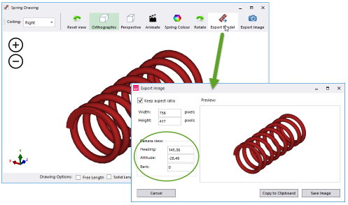 Advanced options - spring drawing